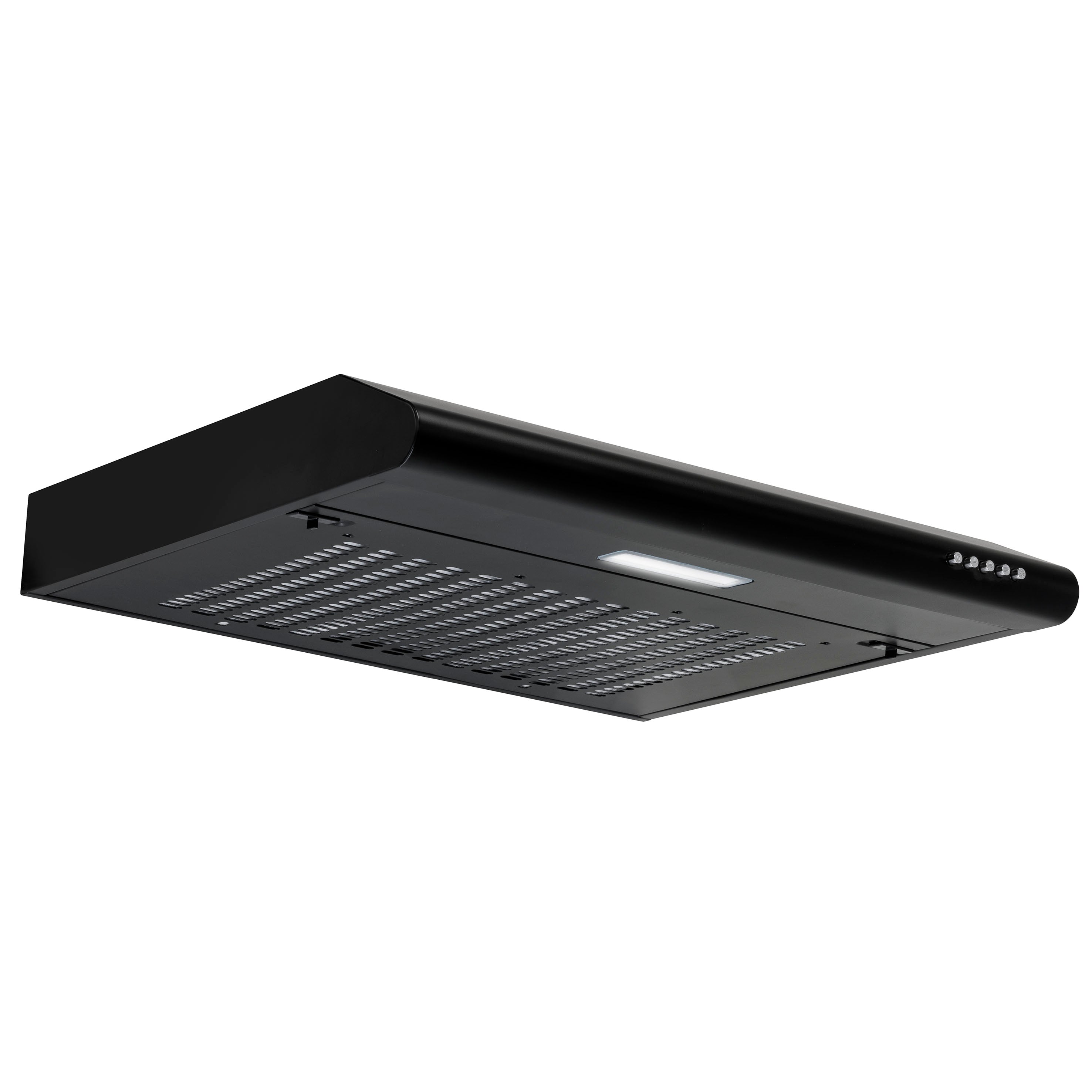Baridi 60cm Visor Cooker Hood Extractor Fan for Undercabinets, Black