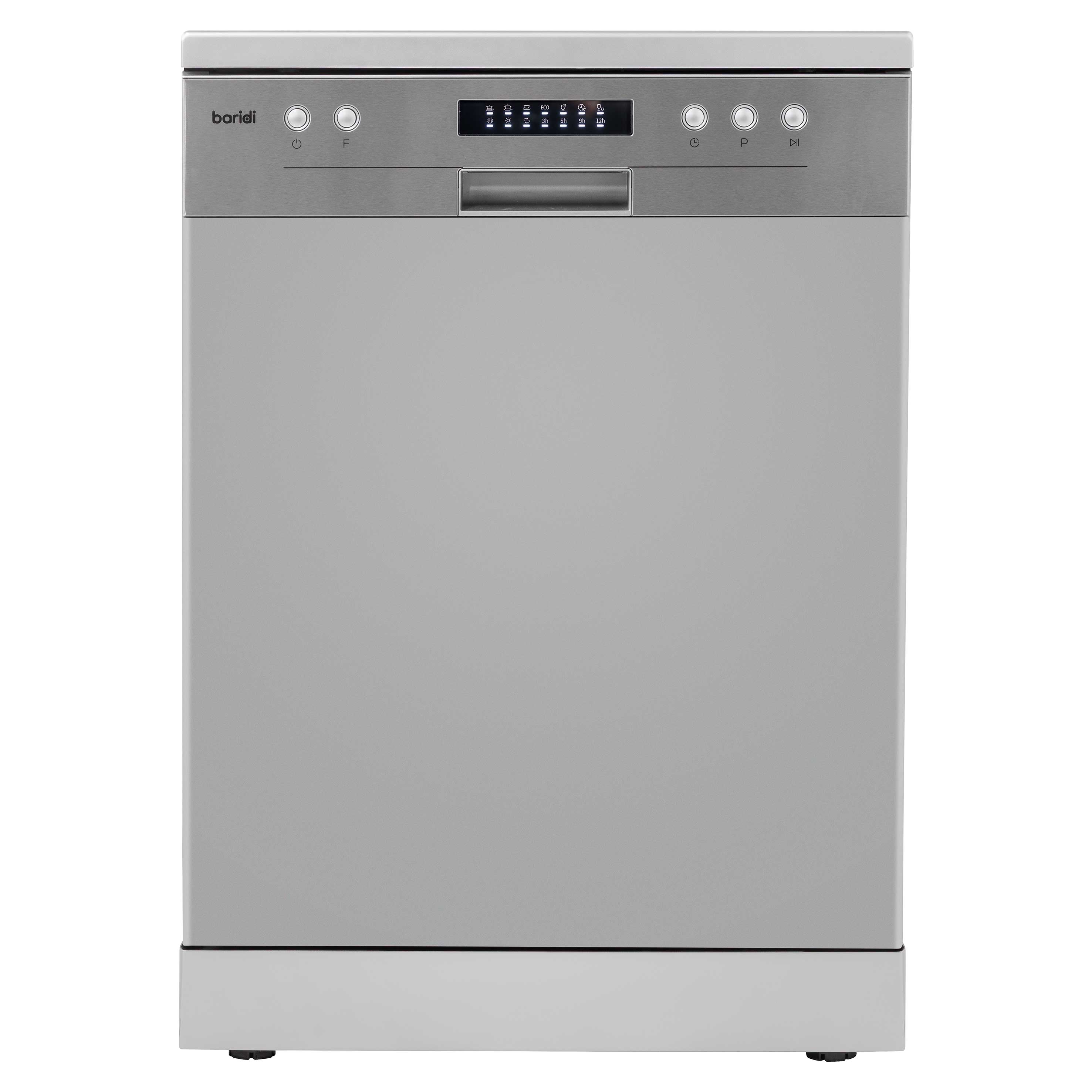 Baridi 60cm Freestanding Dishwasher, 13 Place Settings, 6 Programs, Si