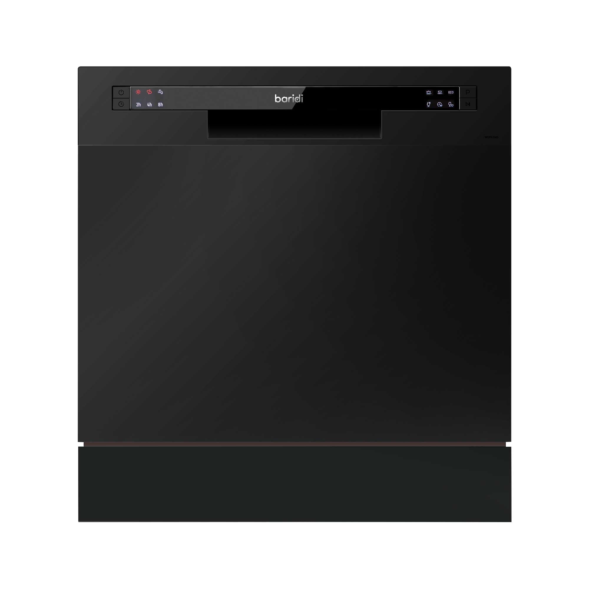 Baridi Compact Tabletop Dishwasher 8 Place Settings, 6 Programmes, Low